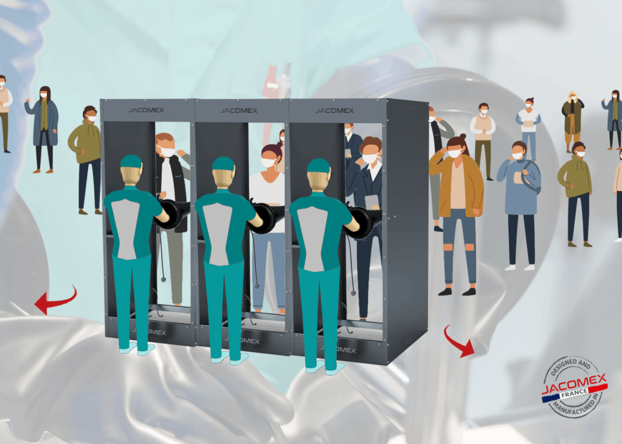 Coronavirus COVID-19 Testing Booth - Jacomex